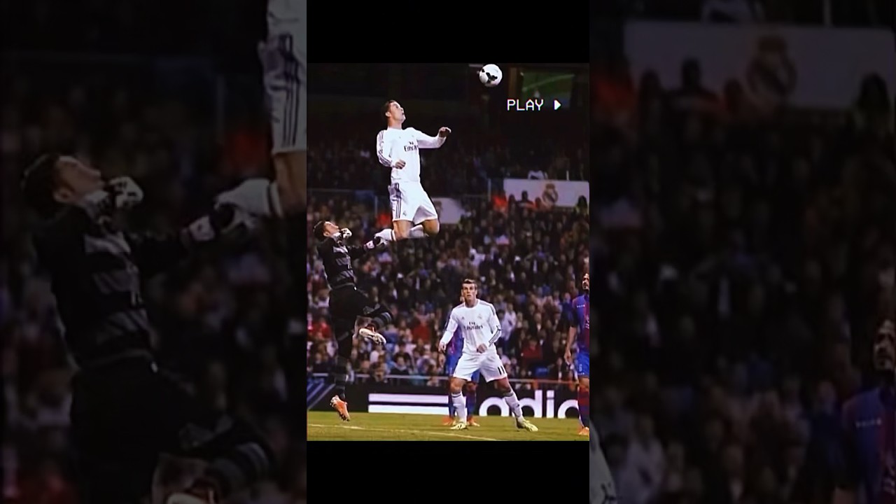 Ronaldo 😂 Highest jump in football #football #soccer #shorts ...
